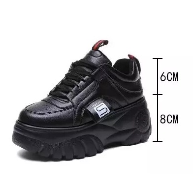Jual Sepatu sneakers sol tinggi 8cm sepatu untuk tambah tinggu keren ...
