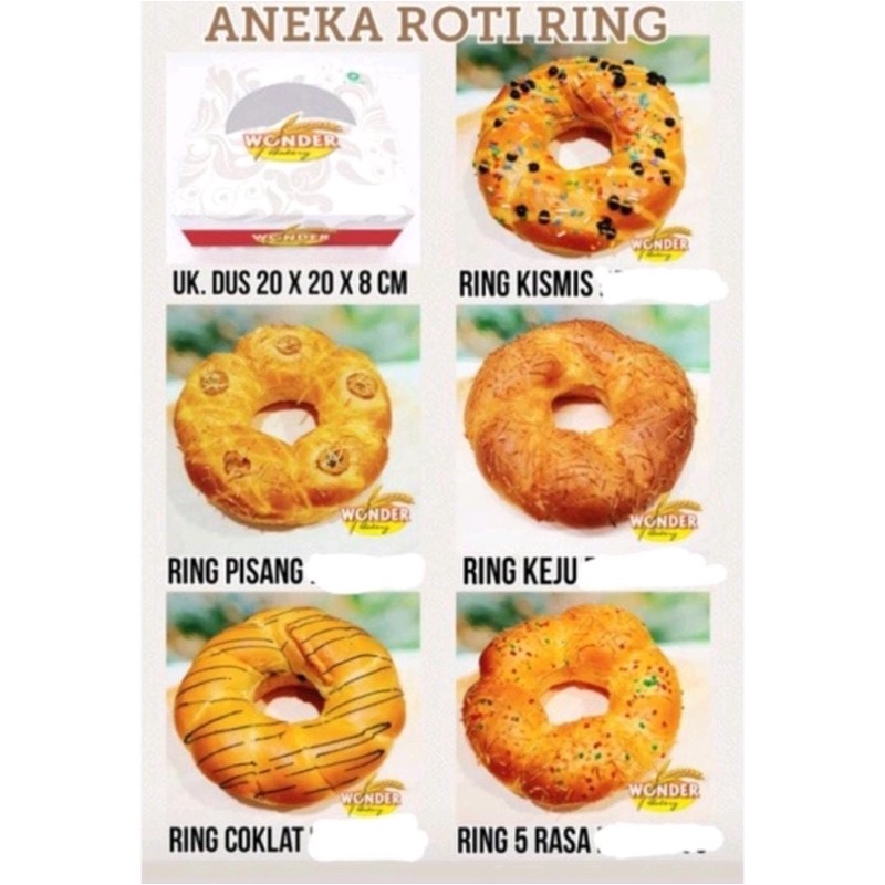 Jual Roti Ring Besar Wonder Bakery Salatiga Aneka Isian (Oleh Oleh Khas ...