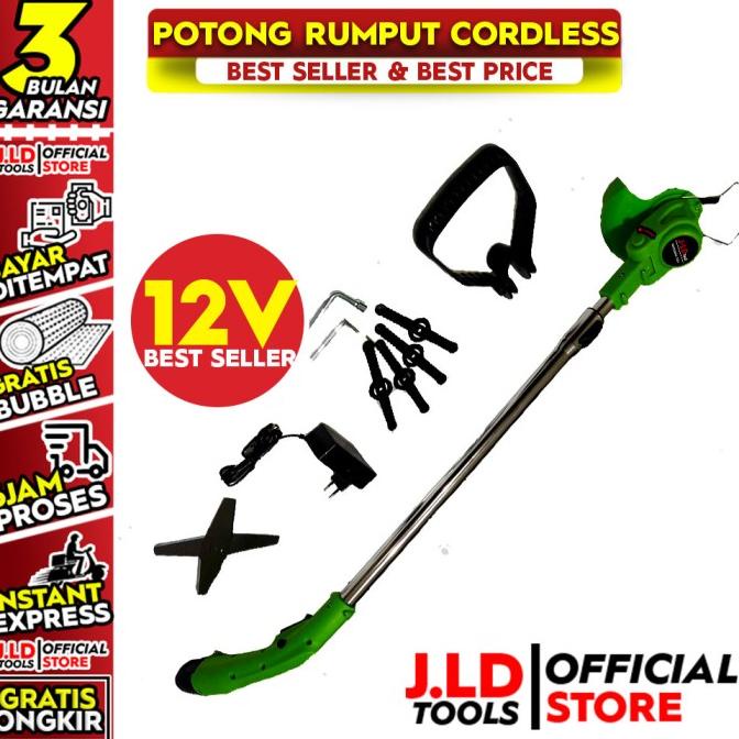 Jual MESIN POTONG RUMPUT BATERAI - CORDLESS GRASS TRIMMER By JLD Tools ...