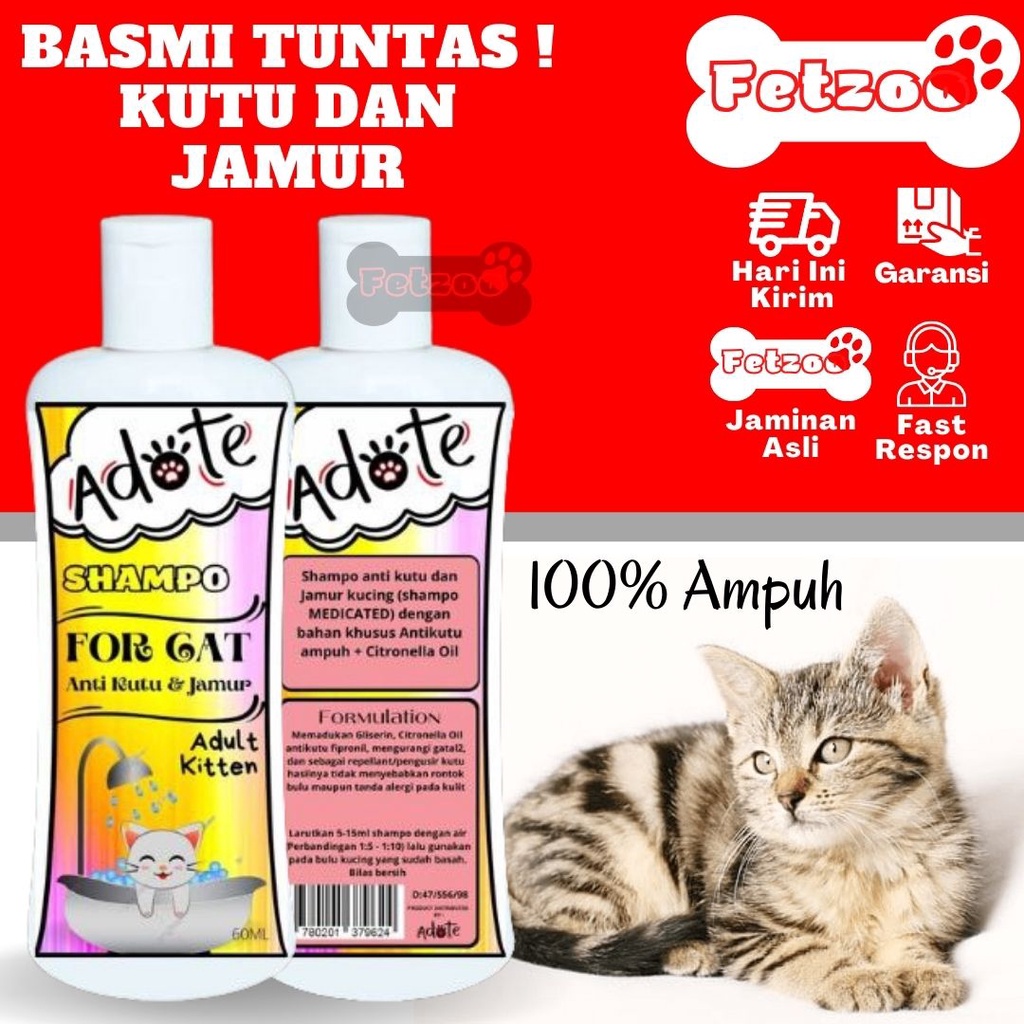 Jual Shampo Kucing Total Protection ANTI FUNGAL & FLEAS untuk Jamur ...