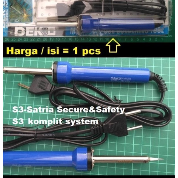 Jual Dekko DCS30 Solder 30W Lancip Runcing DCS 30 W Handphone IC Board PC | Shopee Indonesia