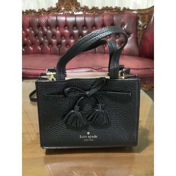 Jual preloved tas KATE SPADE original 100% warna hitam mini size ...