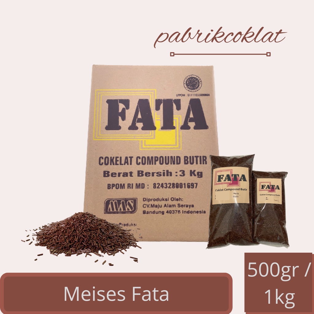 Jual FATA Meises / Coklat Butir / Meses Coklat 500gr / 1kg repack ...
