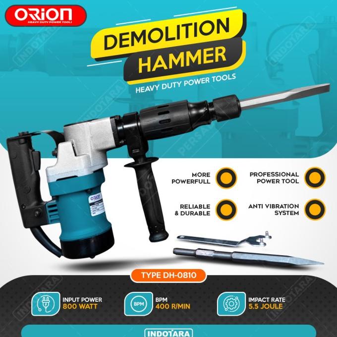 Jual Mesin Bobok Beton / Demolition Hammer Orion DH-0810 | Shopee Indonesia