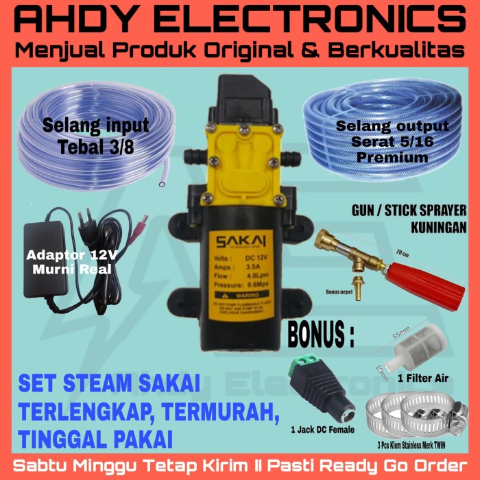 Jual Alat Cuci Motor Mobil AC Lengkap Alat Steam Motor Mobil AC Mesin ...