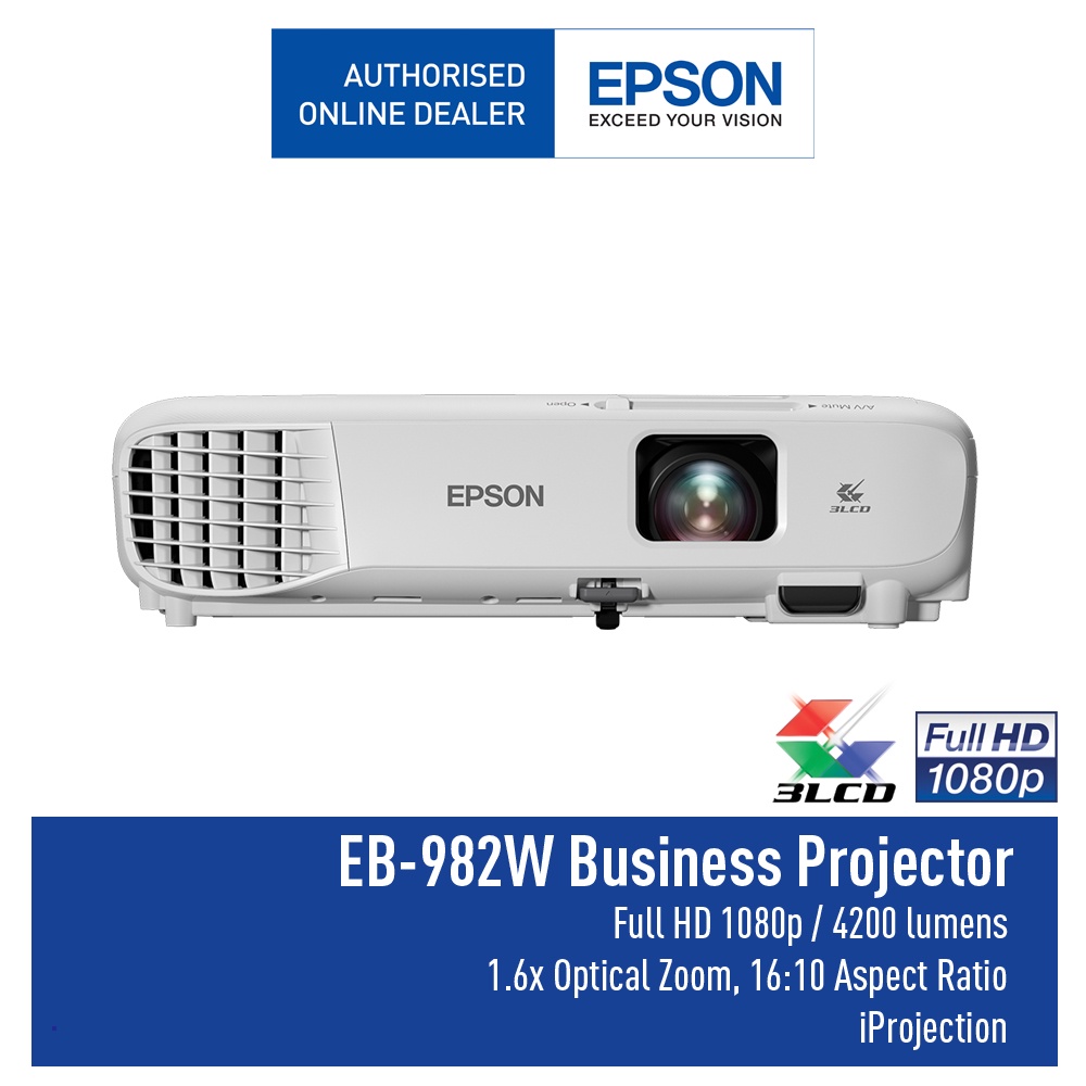 Jual Epson Projector EB-982W (WXGA WIFI 3LCD) | Shopee Indonesia