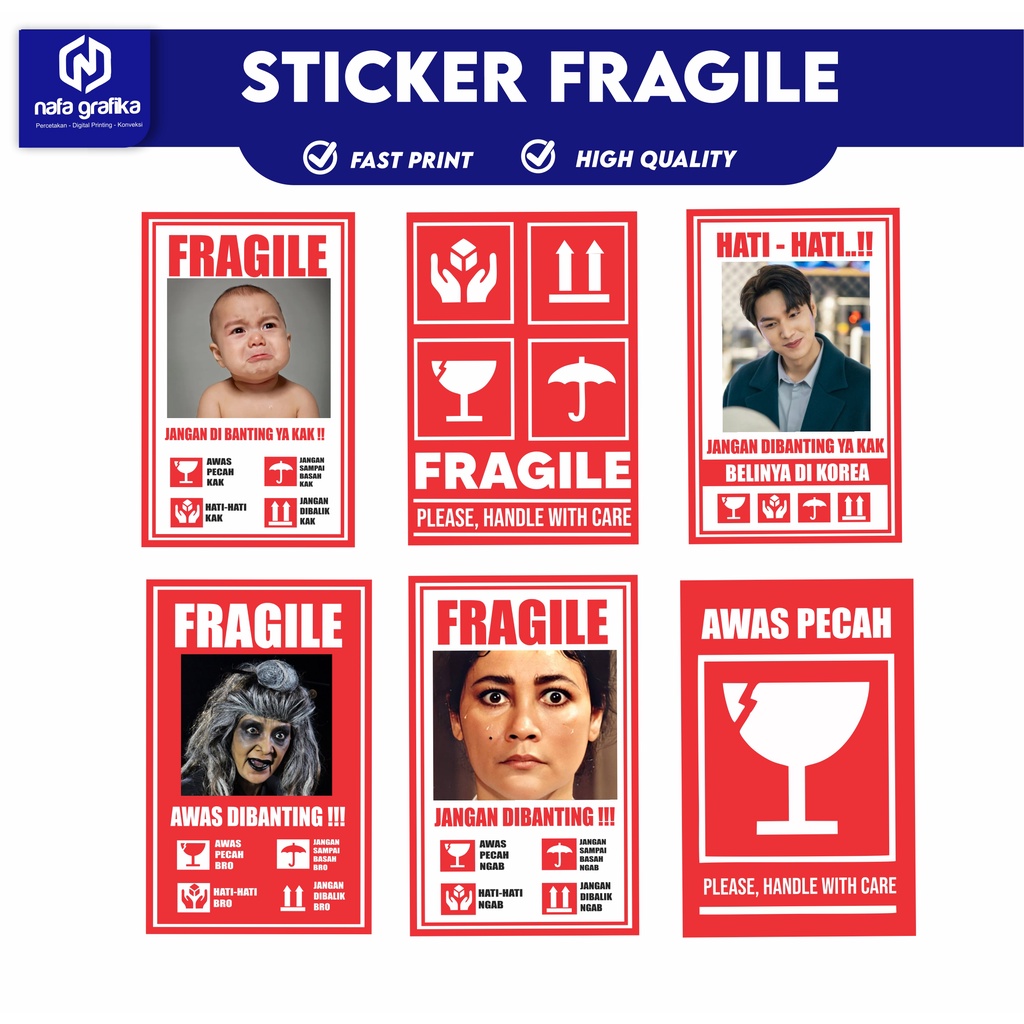 Jual STIKER FRAGILE / STICKER PECAH BELAH / PENGIRIMAN OLSHOP MURAH ...