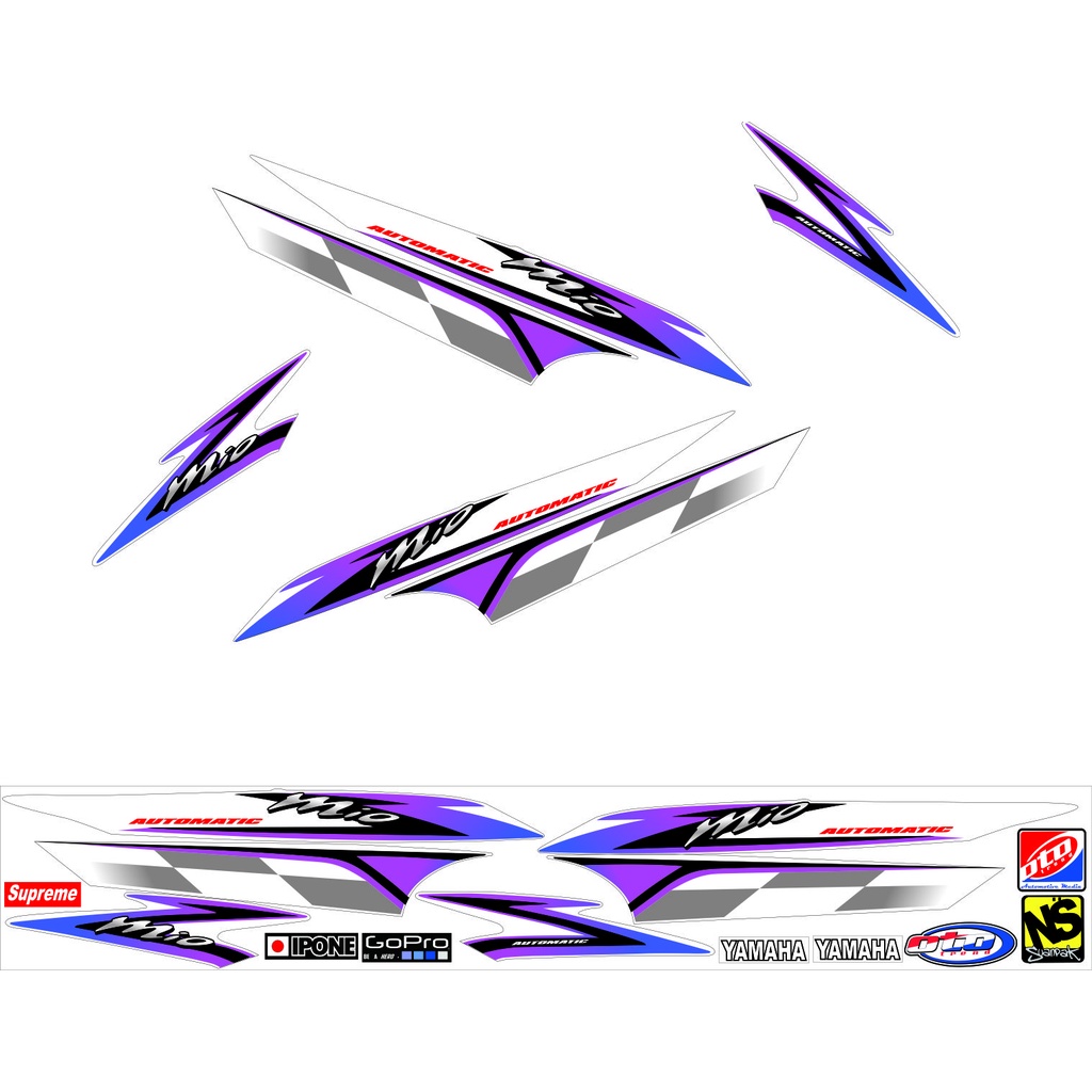 Jual Striping Mio Sporty Transparan Mio Karbu list | Shopee Indonesia