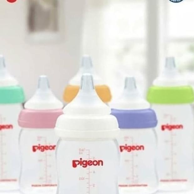 Jual Pigeon Bottle Peristaltic Plus Soft Touch Wide Neck 160ml - Botol Susu - Pink | Shopee ...