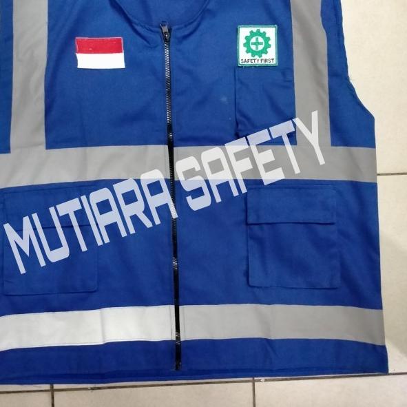 Jual Rompi drill rompi safety rompi proyek+logo k3+logo bendera - Merah ...