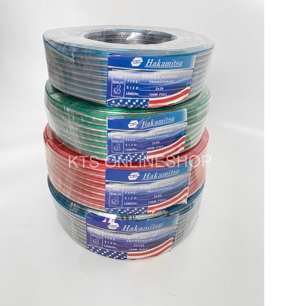 Jual KABEL LISTRIK TRANSPARAN KABEL SERABUT PER ROL 2x30x100Meter Murah | Shopee Indonesia