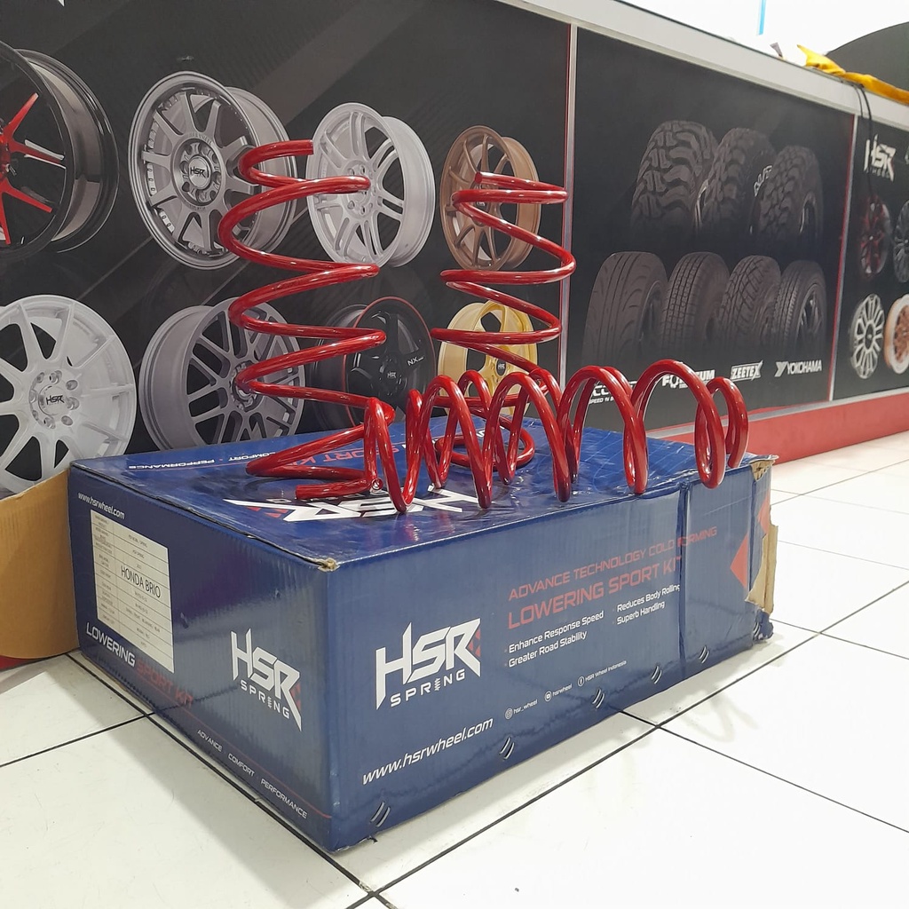 Jual LOWERING KIT HSR MERAH MOBIL HONDA BRIO JAZZ (per mobil supaya ...