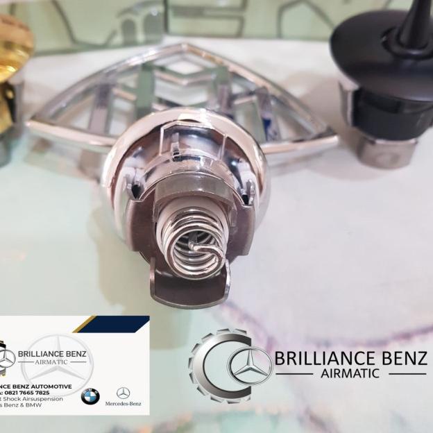 Jual LOGO BINTANG KAP MESIN MERCEDES BENZ ORIGINAL / EMBLEM HOOD STAR ...