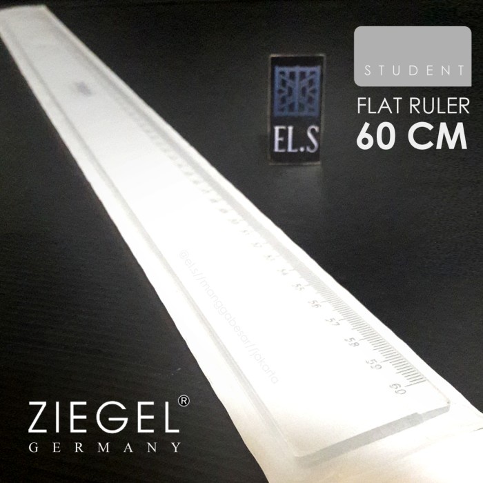Jual ZIEGEL FLAT RULER 60 CM (PENGGARIS) | Shopee Indonesia