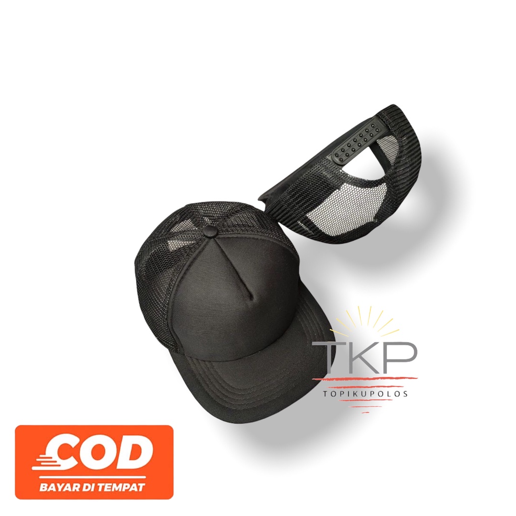 Jual Topi Trucker Snapback Polos Topi jala Hight Quality Topi HipHop ...