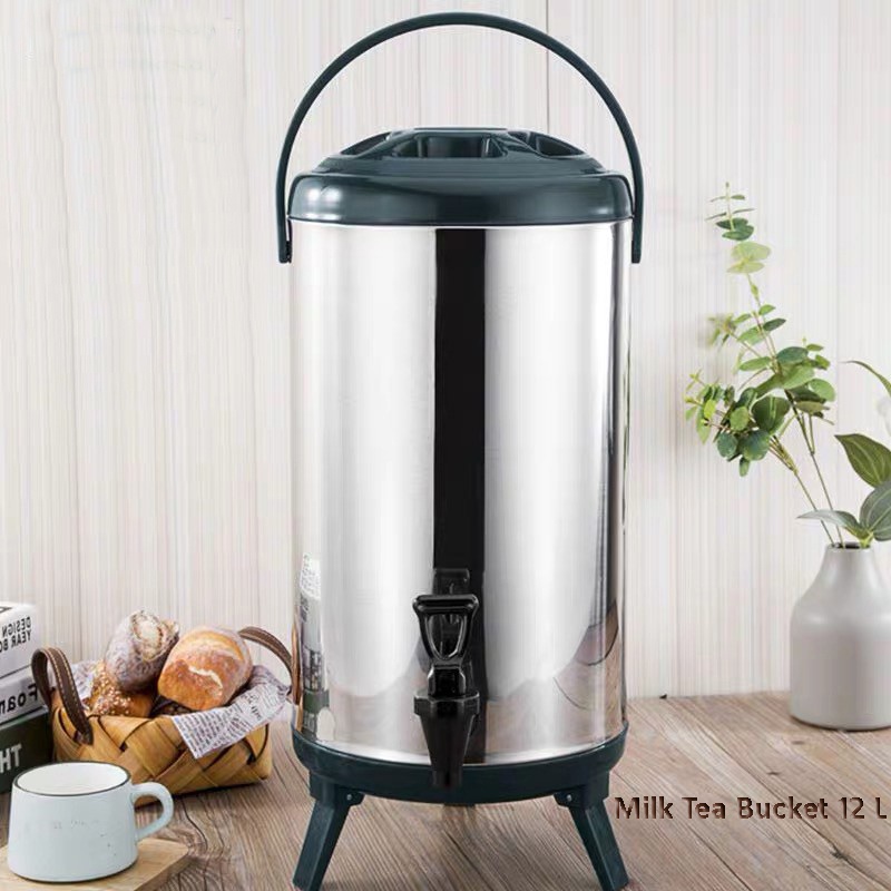 Jual Milk Tea Bucket 12 Liter | Dispenser Stainless Steel Termos Besar ...