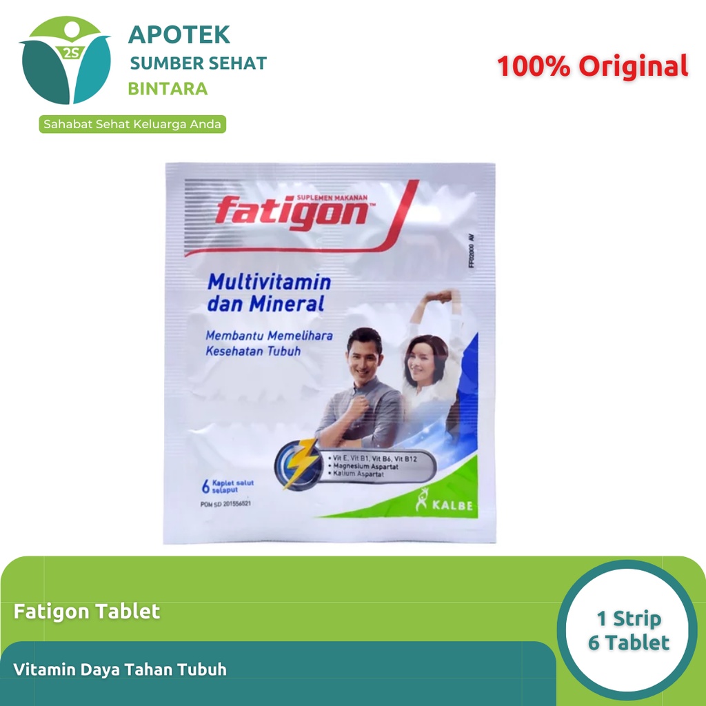 Jual Fatigon Multivitamin dan Mineral 6 Tablet | Shopee Indonesia