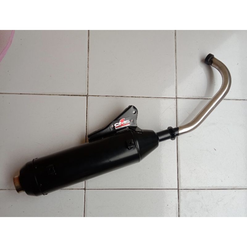 Jual knalpot CMS Mio Fino karbu standar bobok original CMS | Shopee ...