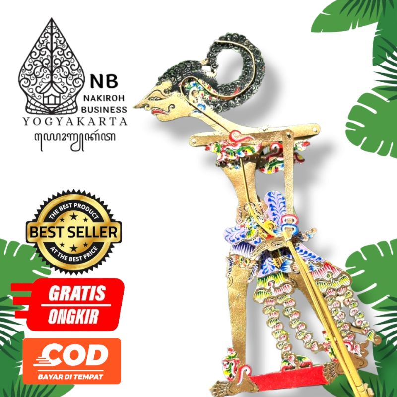 Jual Wayang Kulit Asli WISANGGENI Emas Alusan Ukuran 55cm Standar ...