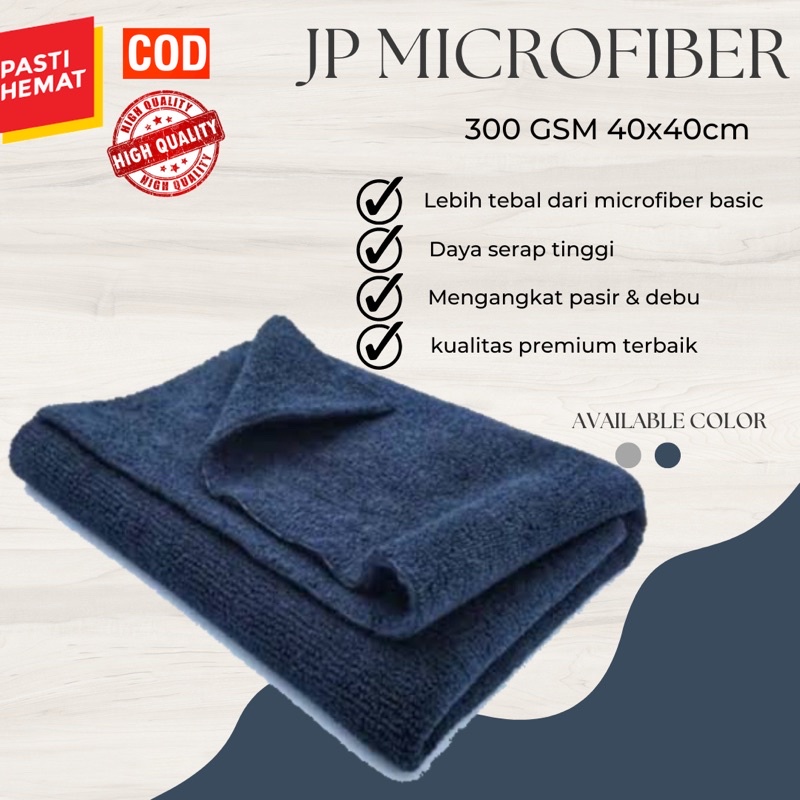 Jual Kain lap serbaguna Microfiber 300gsm 40x40 pembersih interior ...