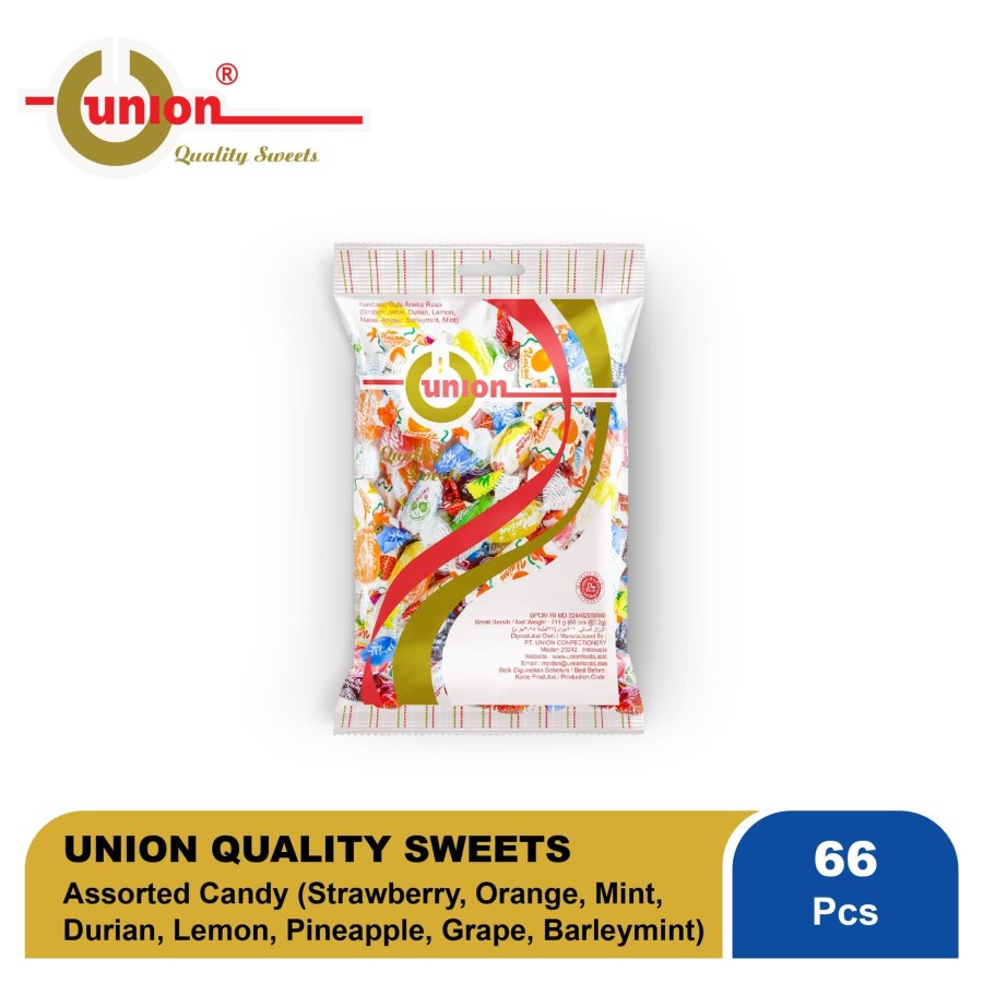 Jual Permen Union Aneka Rasa 208 gram - Union Assorted Candy | Shopee ...