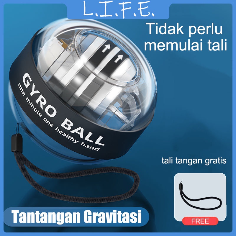 Jual [COD]Gyro Ball Powerball Pemintal Starter Otomatis Metal LED Hand ...