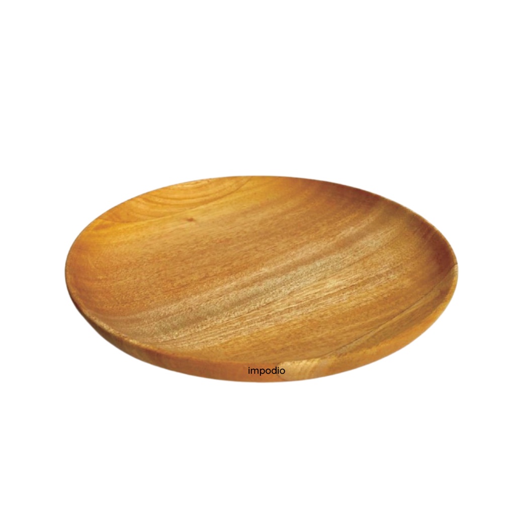 Jual IMPODIO Piring Kayu Mahoni Besar - Diameter 20cm | Shopee Indonesia