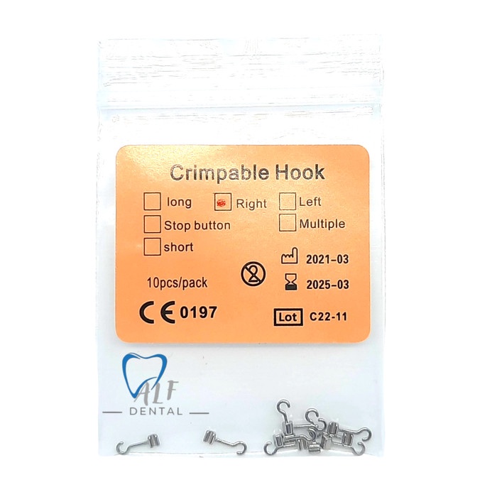 Jual Ortho dontic Crimpable Hook curve 5,5mm | Shopee Indonesia