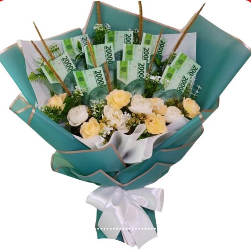 Jual Buket Bunga Uang / Money Bouquet / Bunga Segar / Bunga Plastik ...