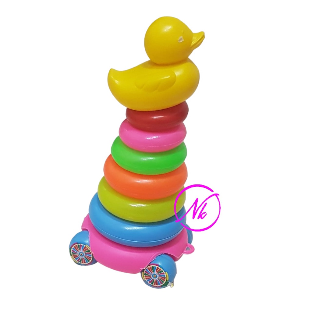 Jual Mainan Anak Ring Donat Susun Roda ukuran Sedang | Shopee Indonesia