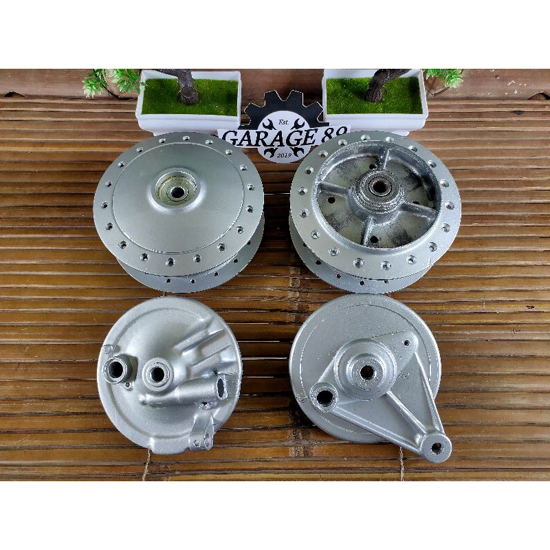 Jual Tromol trombol depan belakang set plus tutup tromol panel rem ... Jual Tromol trombol depan belakang set plus tutup tromol panel rem ...