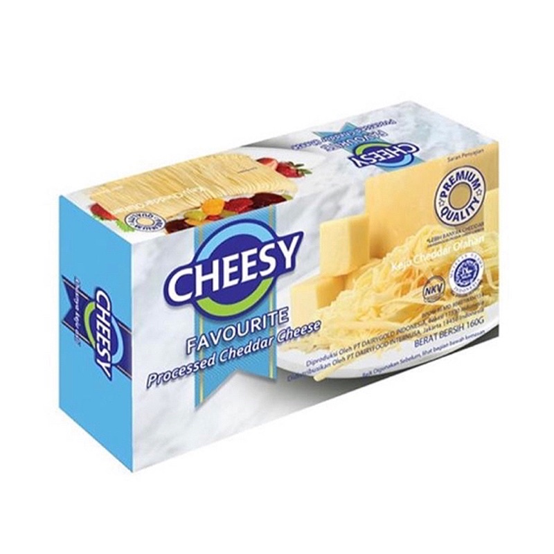 Jual Cheesy Favourite Processed Cheddar Cheese 160gr / Cheesy ...