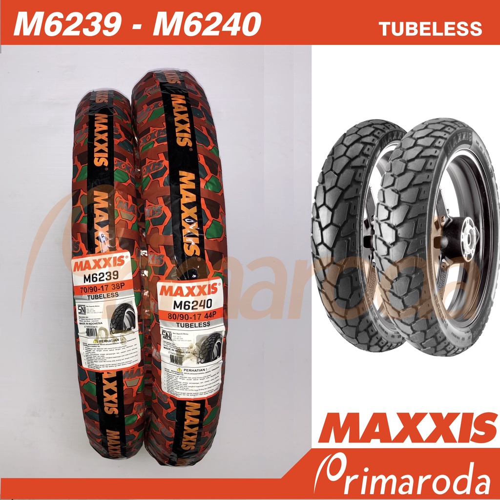 Jual Sepasang Ban Honda Supra X 125 Tubeless Maxxis M6239 M6240 ...