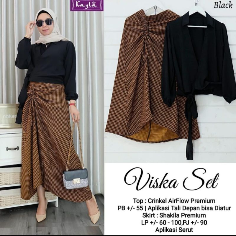 Jual Viska set GRATIS HIJAB | Shopee Indonesia