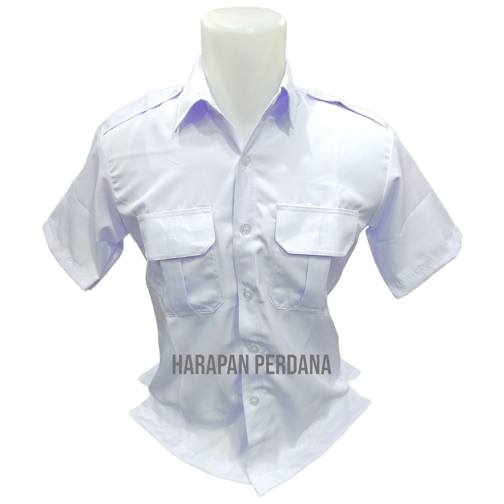 Jual Seragam Kemeja PDH Kantor PNS Putih TEXAS Lengan PendekTerbaru ...