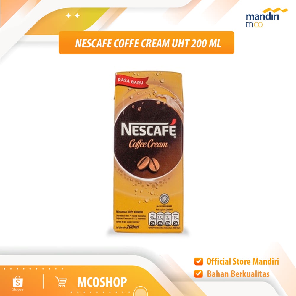 Jual NESCAFE COFFE CREAM UHT 200 ML | Shopee Indonesia