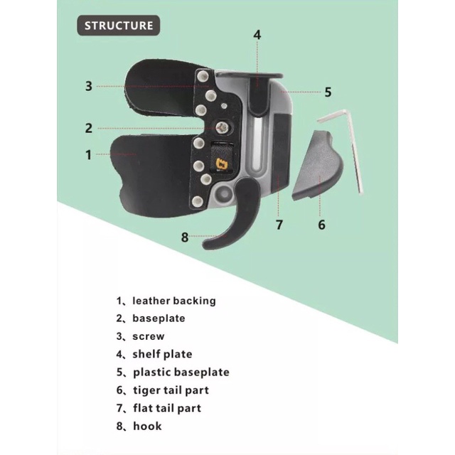 Jual Decut Fingertab Mixhar - Recurve Bow Professional Finger Tab ...