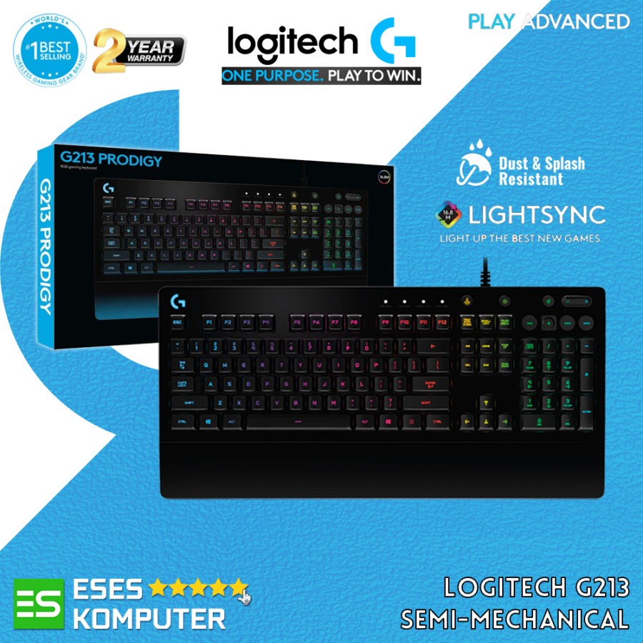 Jual Keyboard Logitech G213 Prodigy RGB - Gaming - Original Garansi ...