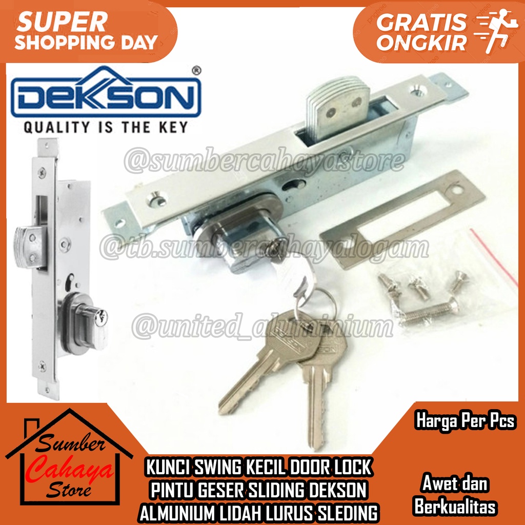 Jual KUNCI SWING DEKSON TYPE KC DKS 8123 DEKKSON KONCI PINTU ALUMINIUM ...
