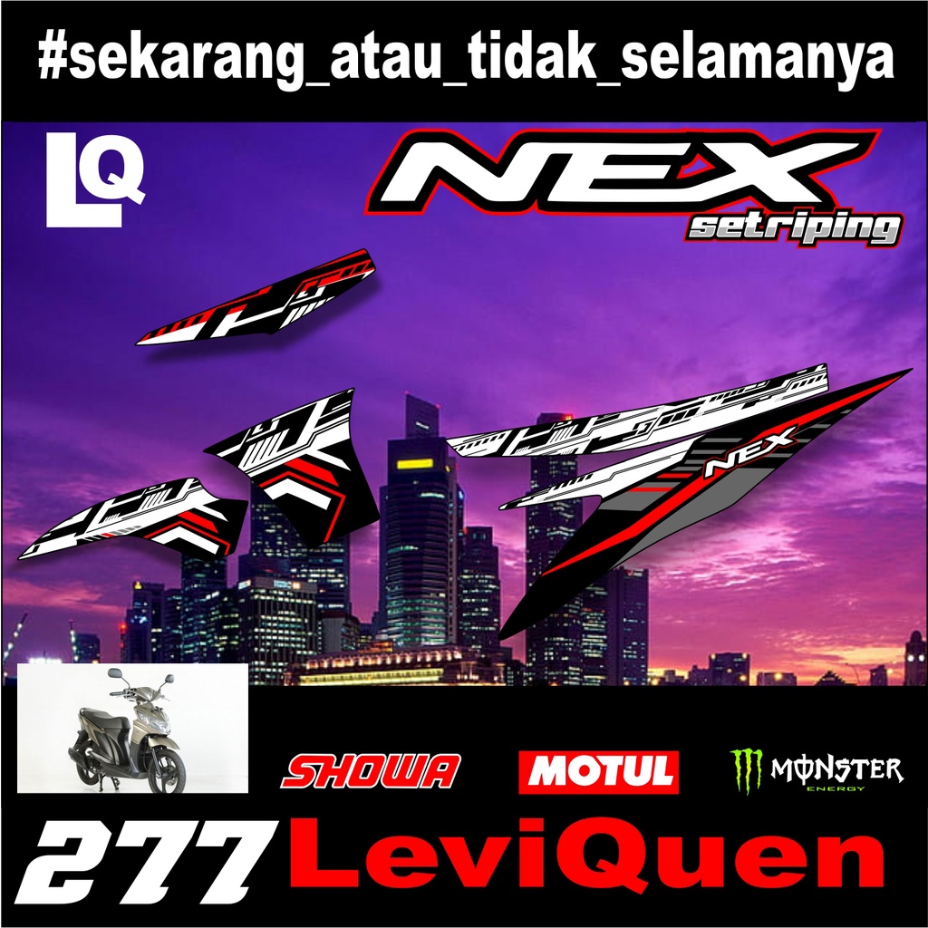 Jual leviquen Stiker striping variasi suzuki next (277) - decal Stiker ...