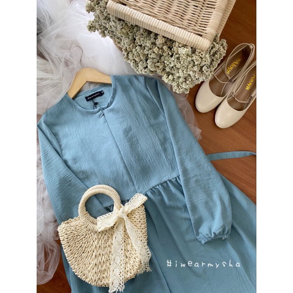 Jual STOK MINOR DUSTY BLUE | Shopee Indonesia