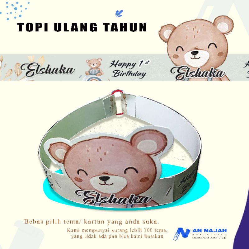 Jual Topi Ultah Ulang Tahun Custom Nama dan Foto | Shopee Indonesia