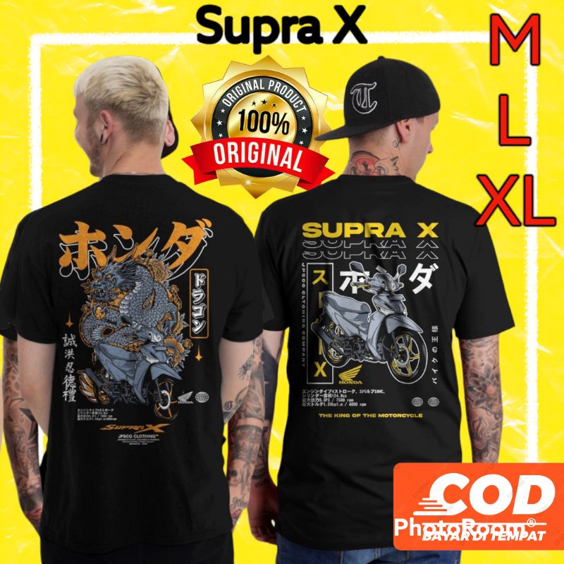 Jual KAOS HONDA SUPRA X PRIA WANITA BAJU DISTRO MOTOR KATUN COMBED 30S ...