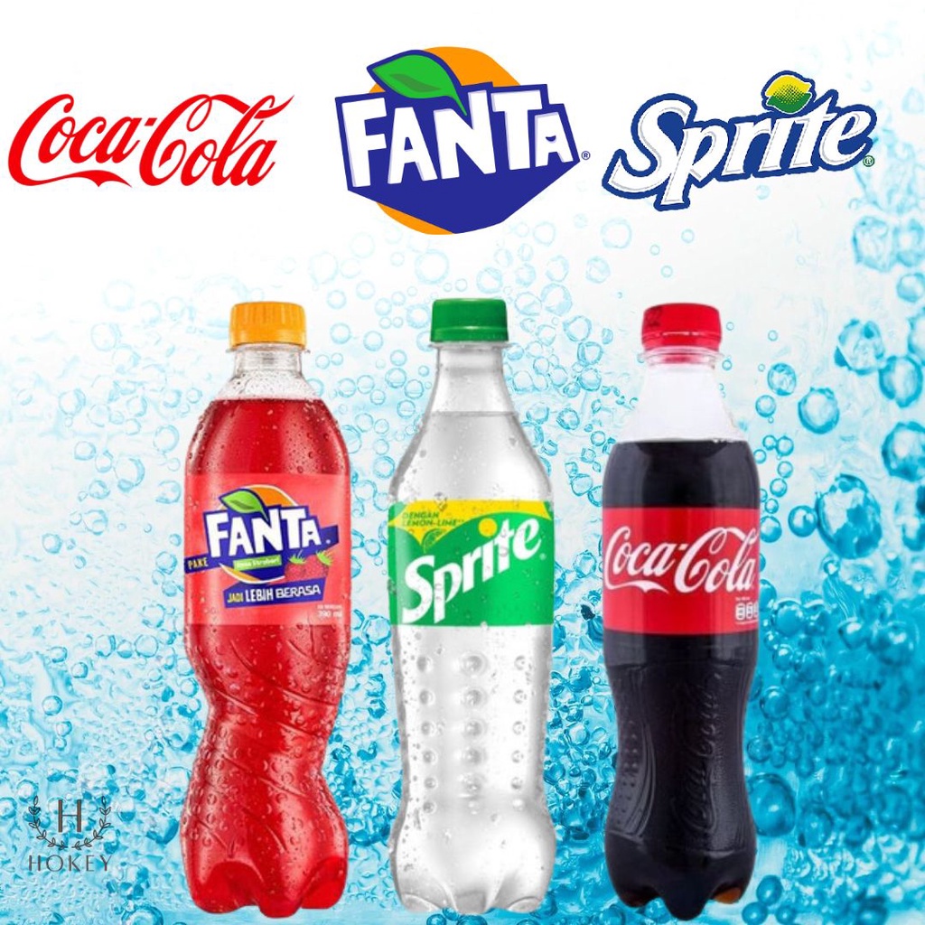 Jual Minuman Botol Bersoda Fanta-Cocacola-Sprite 390ml | Shopee Indonesia