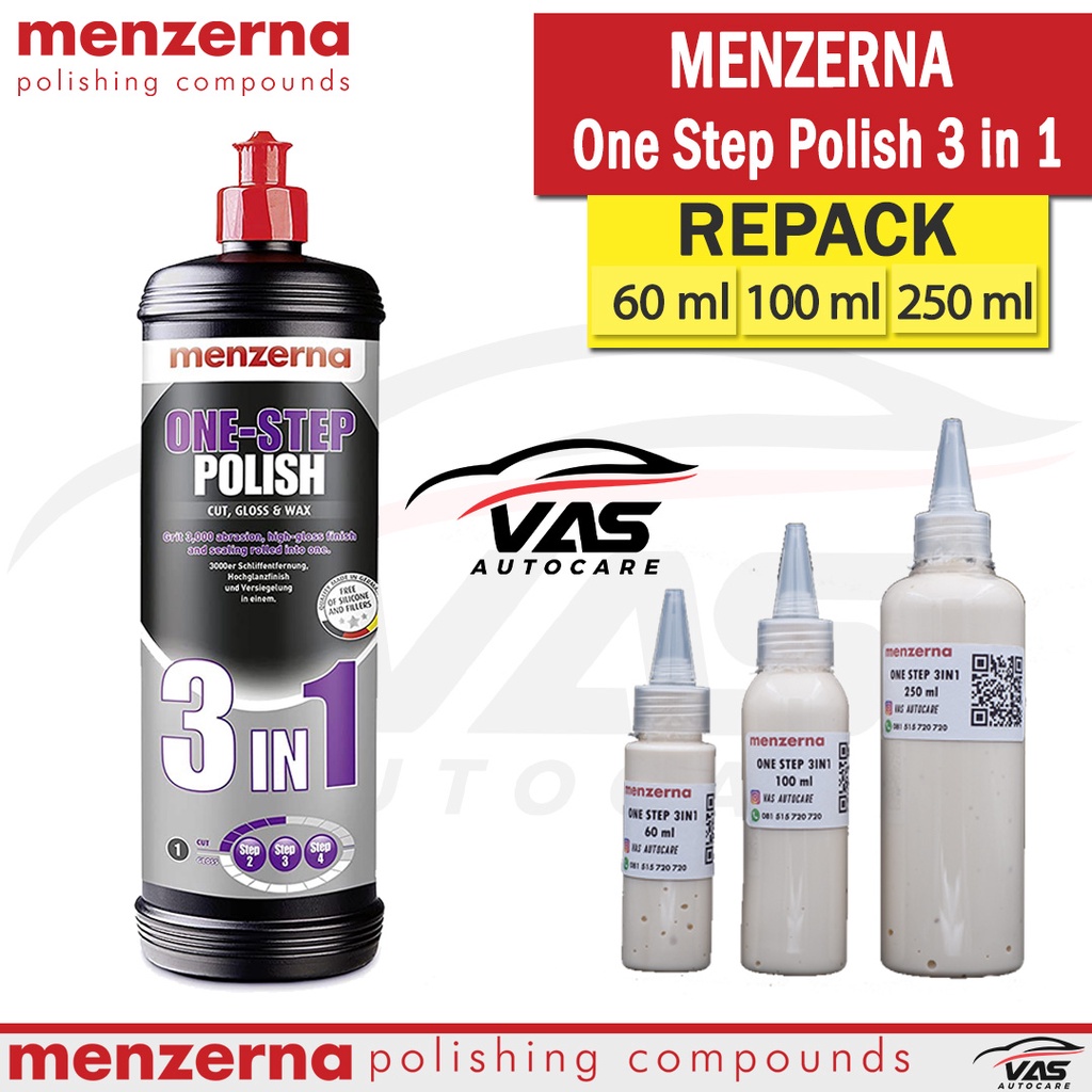 Jual Menzerna One Step Polish 3 in 1 REPACK 3in1 aio Kompon Polish Wax ...