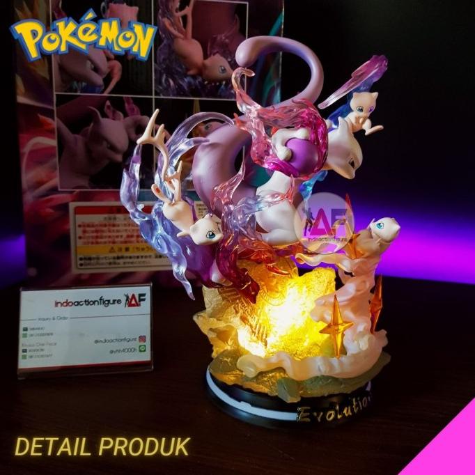 Jual Action Figure Statue Pokemon Mewtwo Evolution LED | Shopee Indonesia
