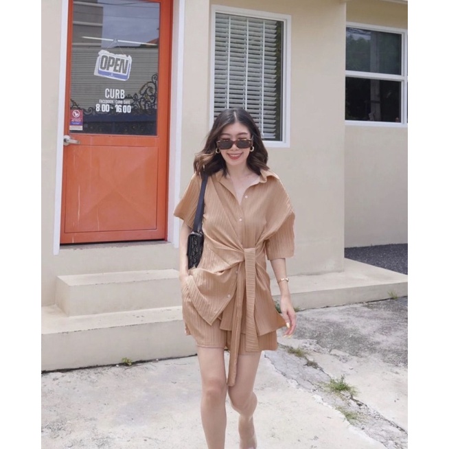 Jual Pity Set Korean Simple Casual Basic Setelan Polos Outdoor Sweet ...