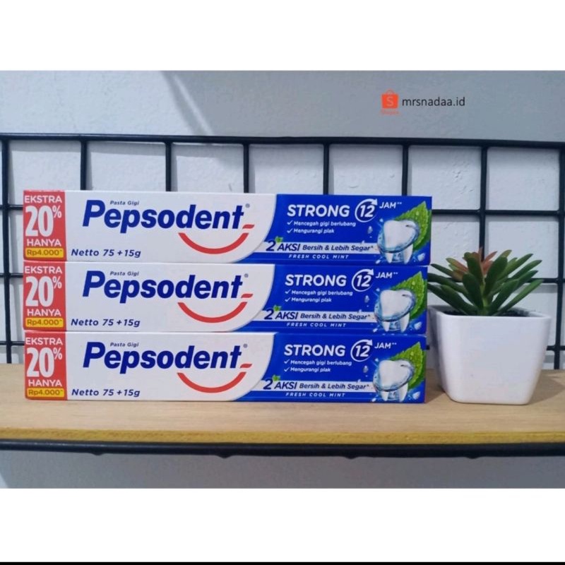 Jual PROMO Pepsodent 75+15g 10000 dapat 3 biji Pepsodent | Shopee Indonesia