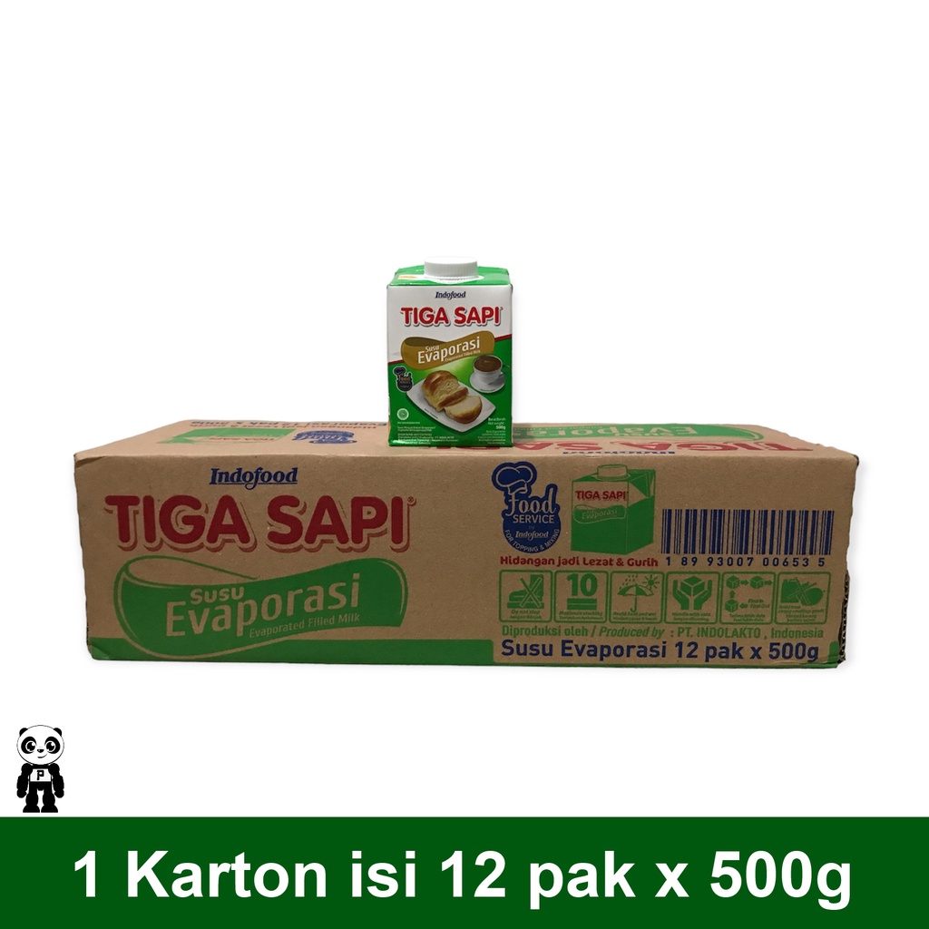 Jual Susu Evaporasi Tiga Sapi 1 Karton isi 12 pak x 500g | Shopee Indonesia