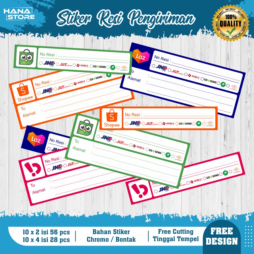 Jual Stiker Resi - Stiker Pengiriman - Label Resi - Stiker Label Resi ...